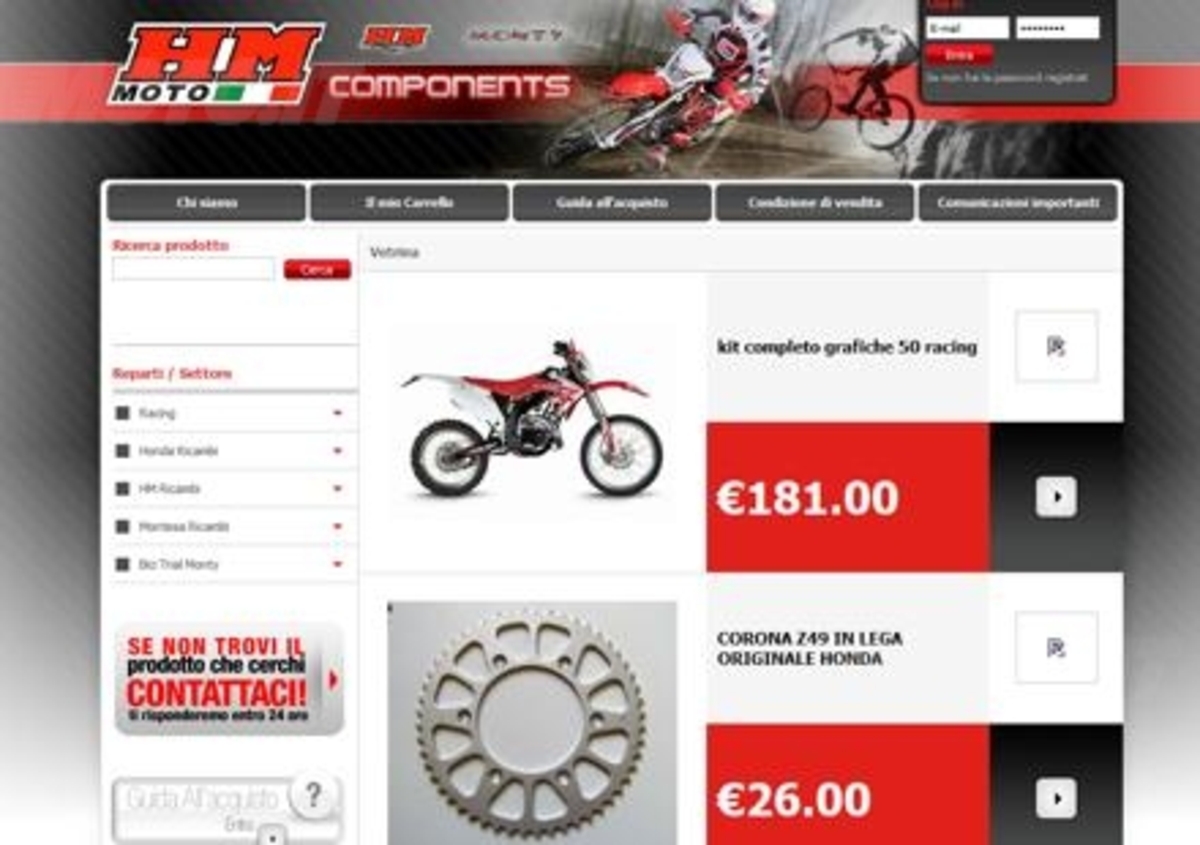 Nuovo sito Web per HM Components - Accessori - Moto.it
