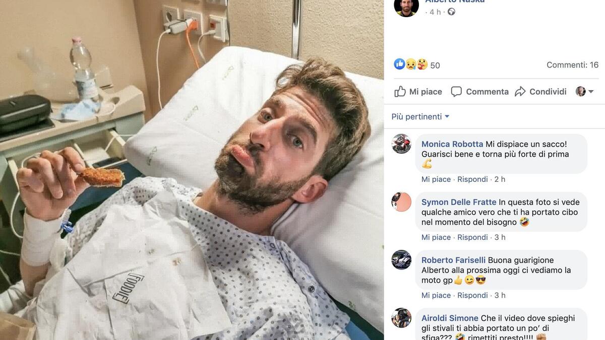 L'esordio stagionale di Naska lo YouTuber: finito dopo appena due curve ...