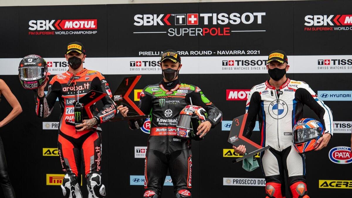 SBK 2021. GP di Navarra: Jonathan Rea fa sua la Superpole - Superbike ...