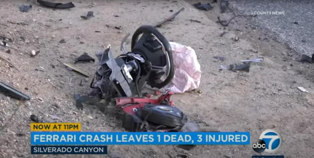 Terribile, la Ferrari spezzata in due, incidente in California [VIDEO ...