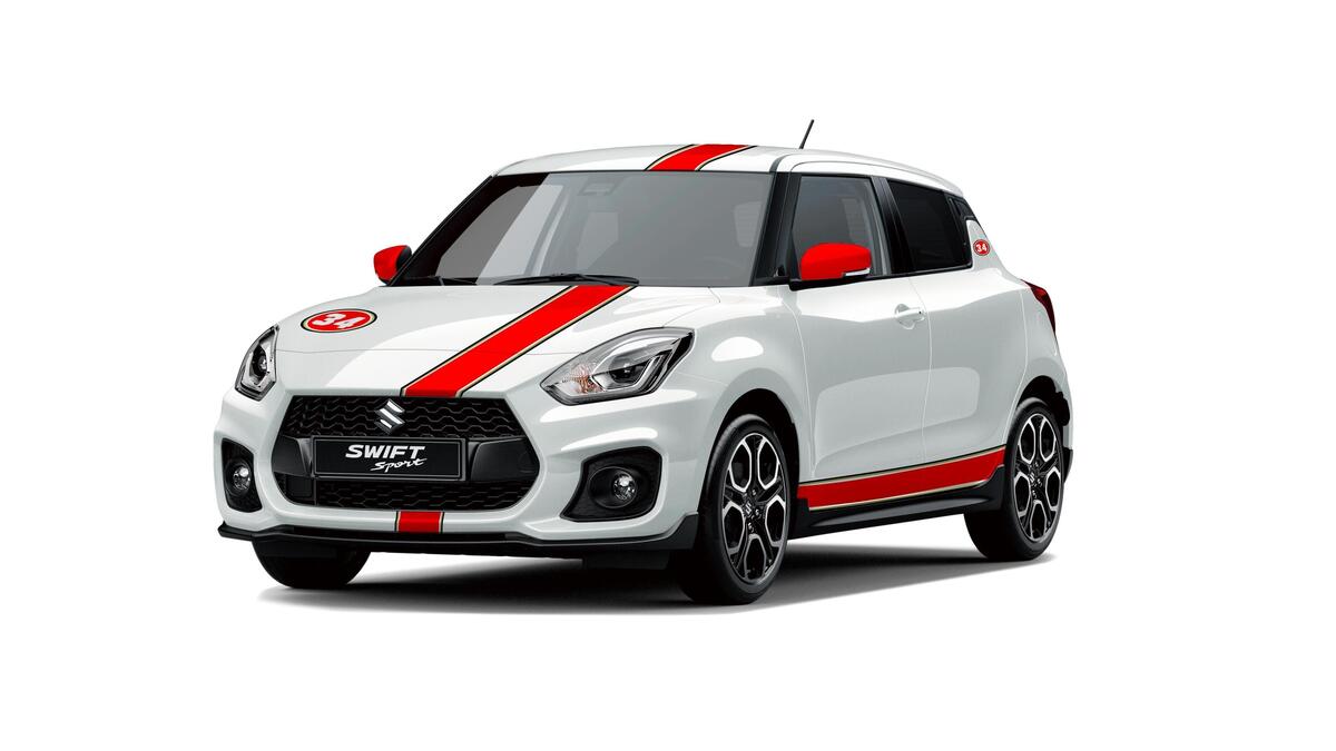 Due ruote in più, ma col mitico #34: ecco la Swift Sport Hybrid Kevin ...
