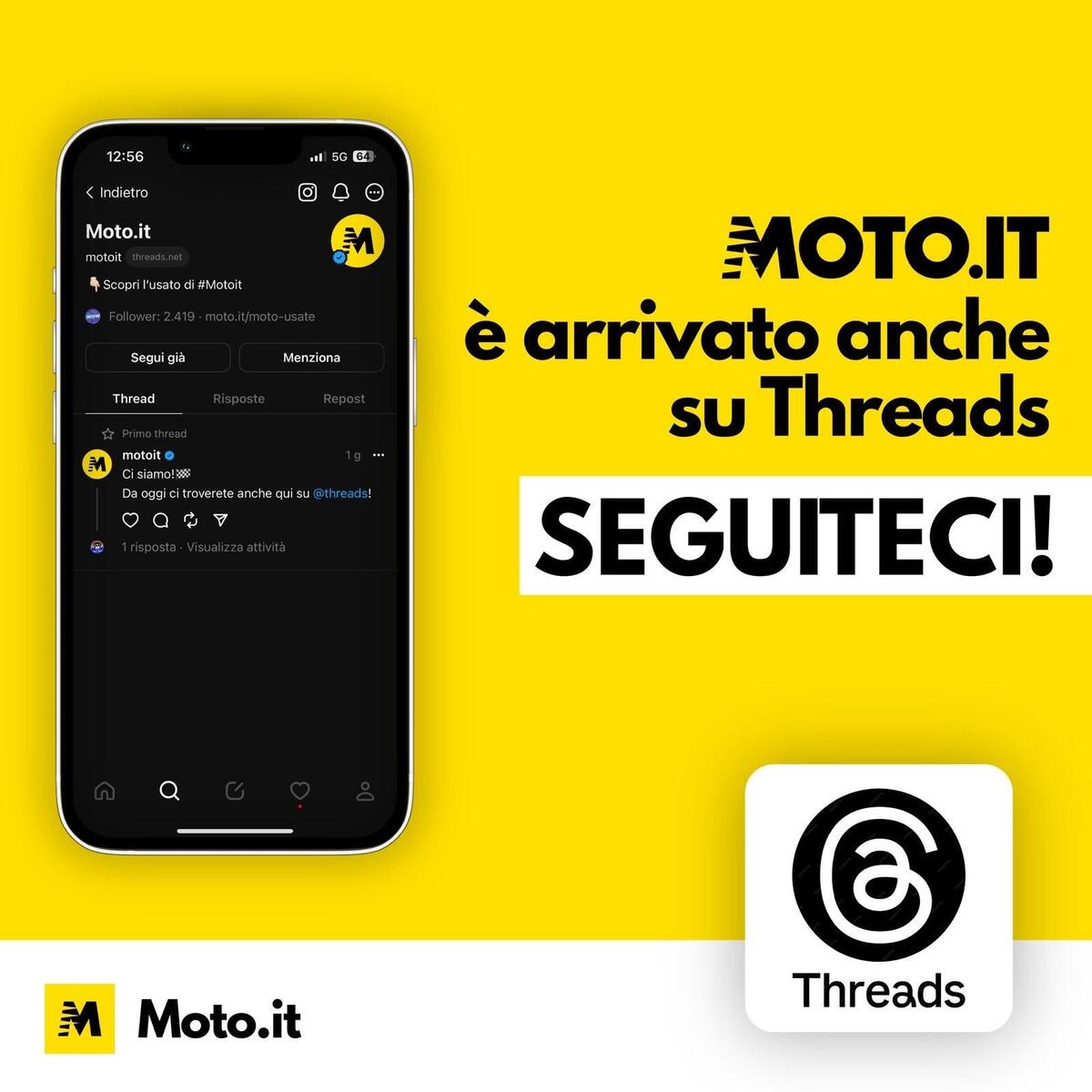Moto.it arriva su Threads: cosa è, a cosa serve e come seguirci! - News ...