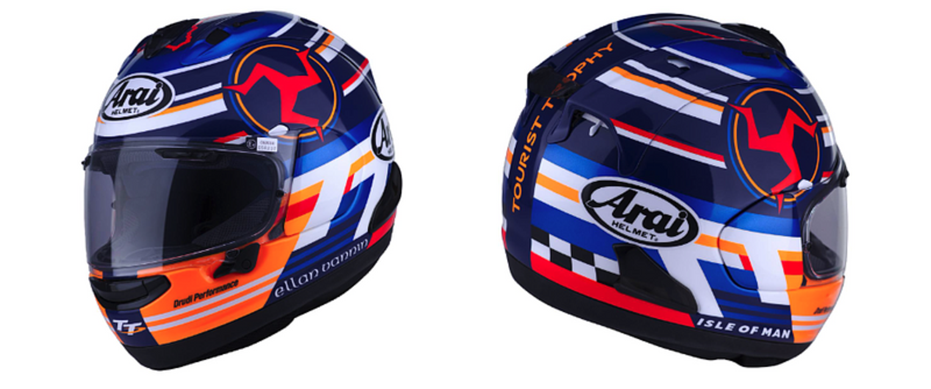 Il casco del Tourist Trophy: ARAI RX-7V EVO Isle of Man TT Limited ...