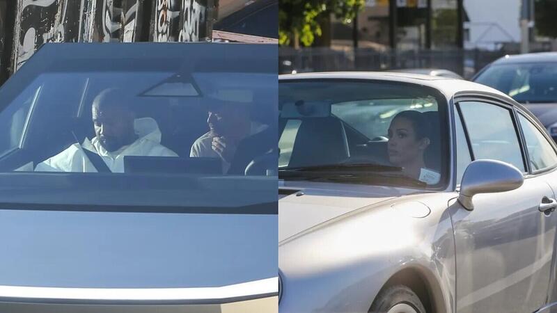 Cosa ci facevano Bianca Censori e Kanye West in auto separate? Lei ...