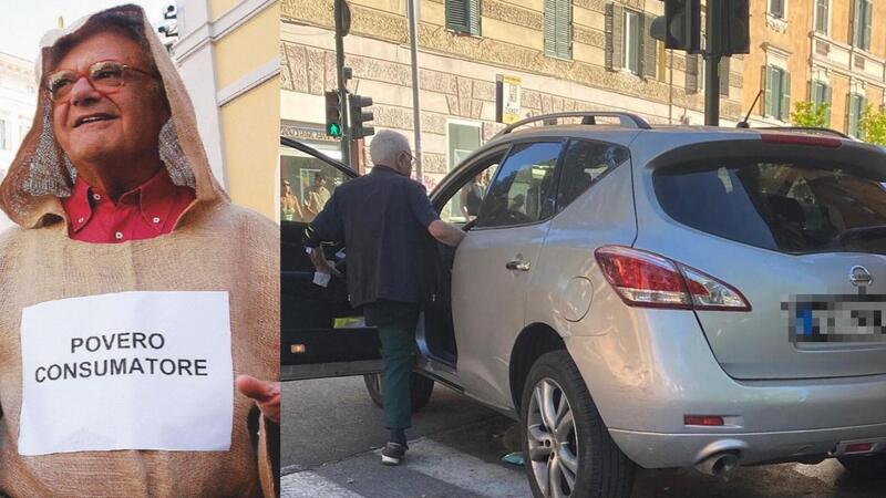 Rienzi (presidente Codacons), ma come parcheggi il suv, proprio tu? Il ...