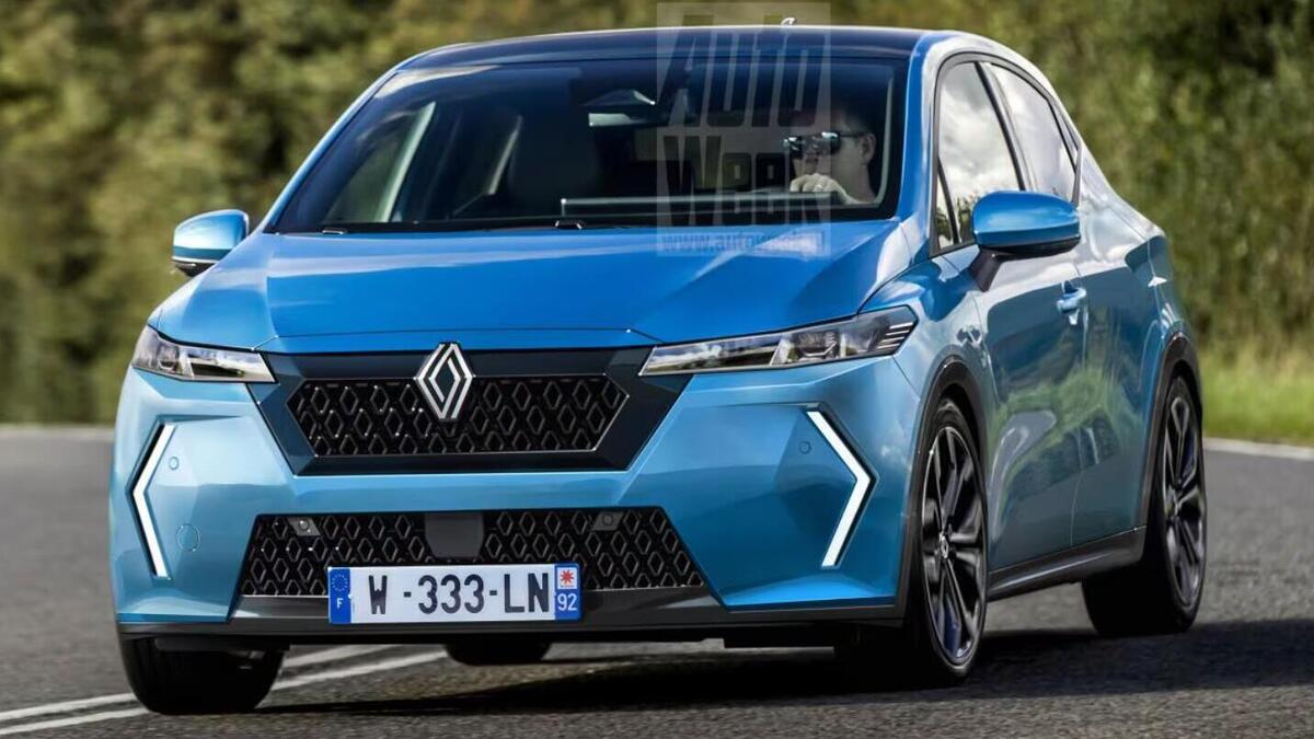 Renault Clio 2025: il render che rompe con il passato, ecco tutto ...