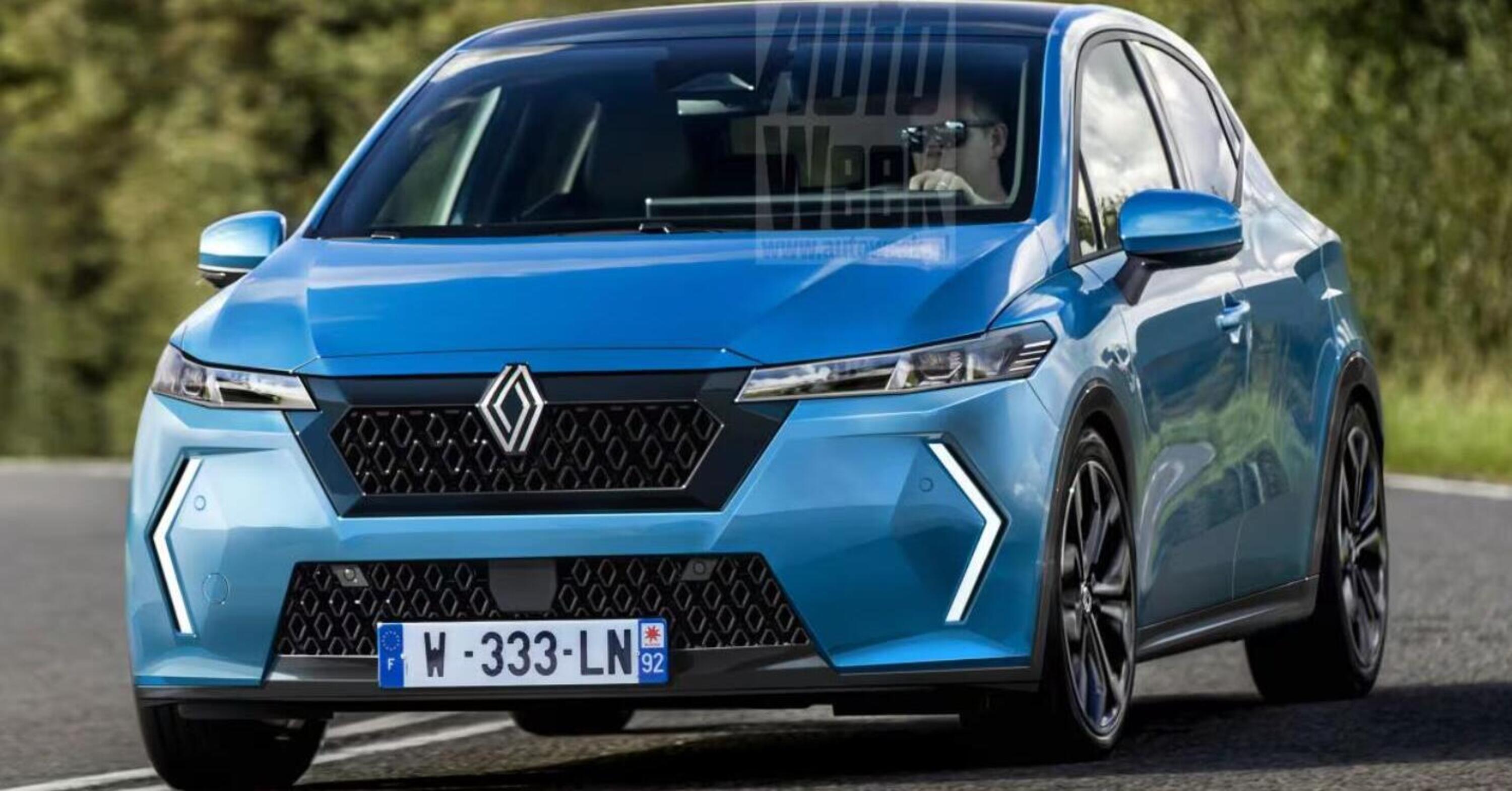 Renault Clio 2025: il render che rompe con il passato, ecco tutto ...