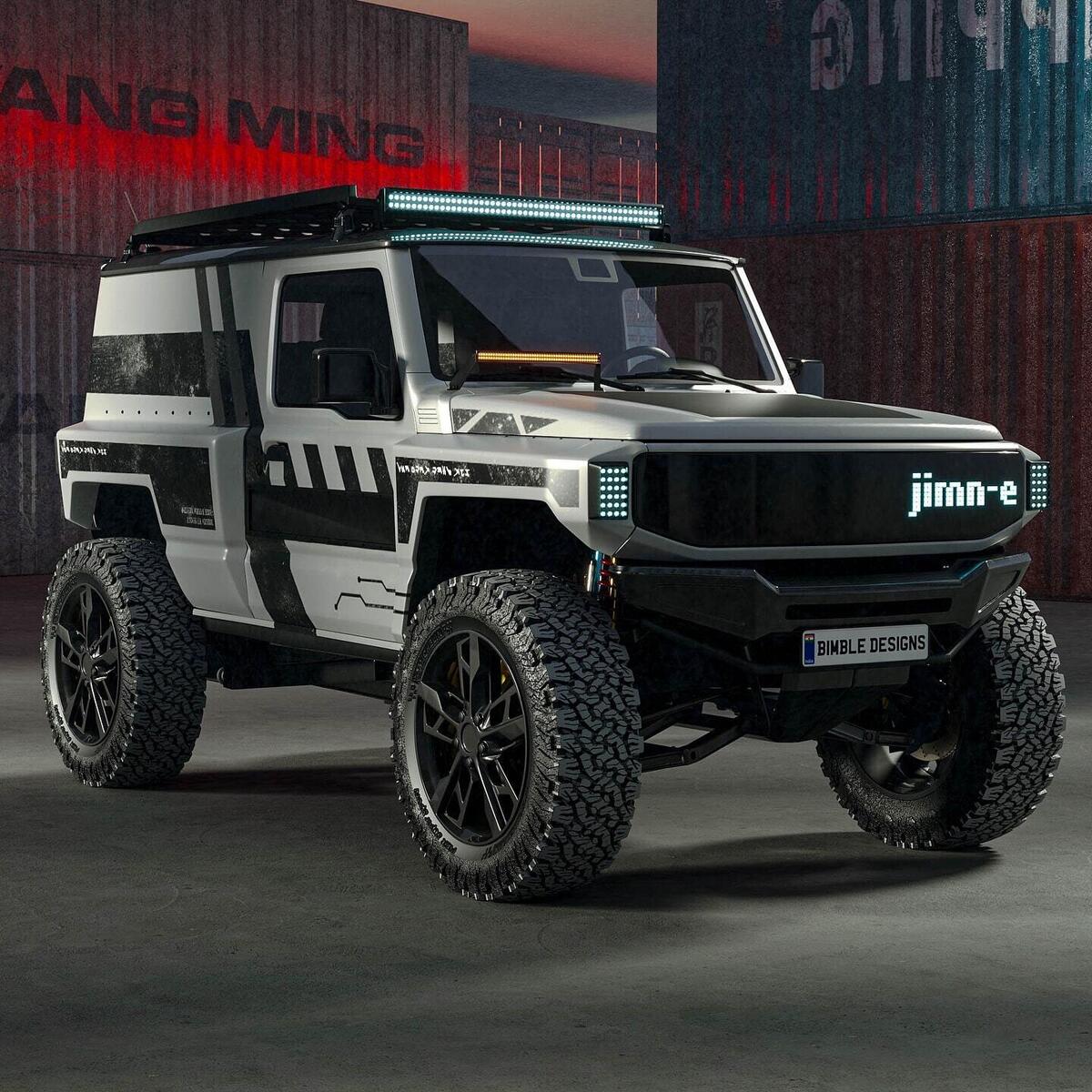 Suzuki Jimny, fantasia in elettrico, il mini big-foot di Bimble Design ...