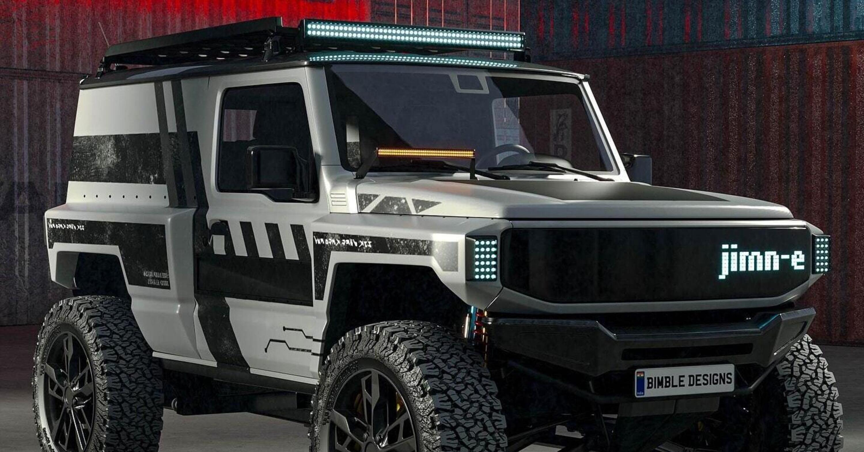 Suzuki Jimny, fantasia in elettrico, il mini big-foot di Bimble Design ...