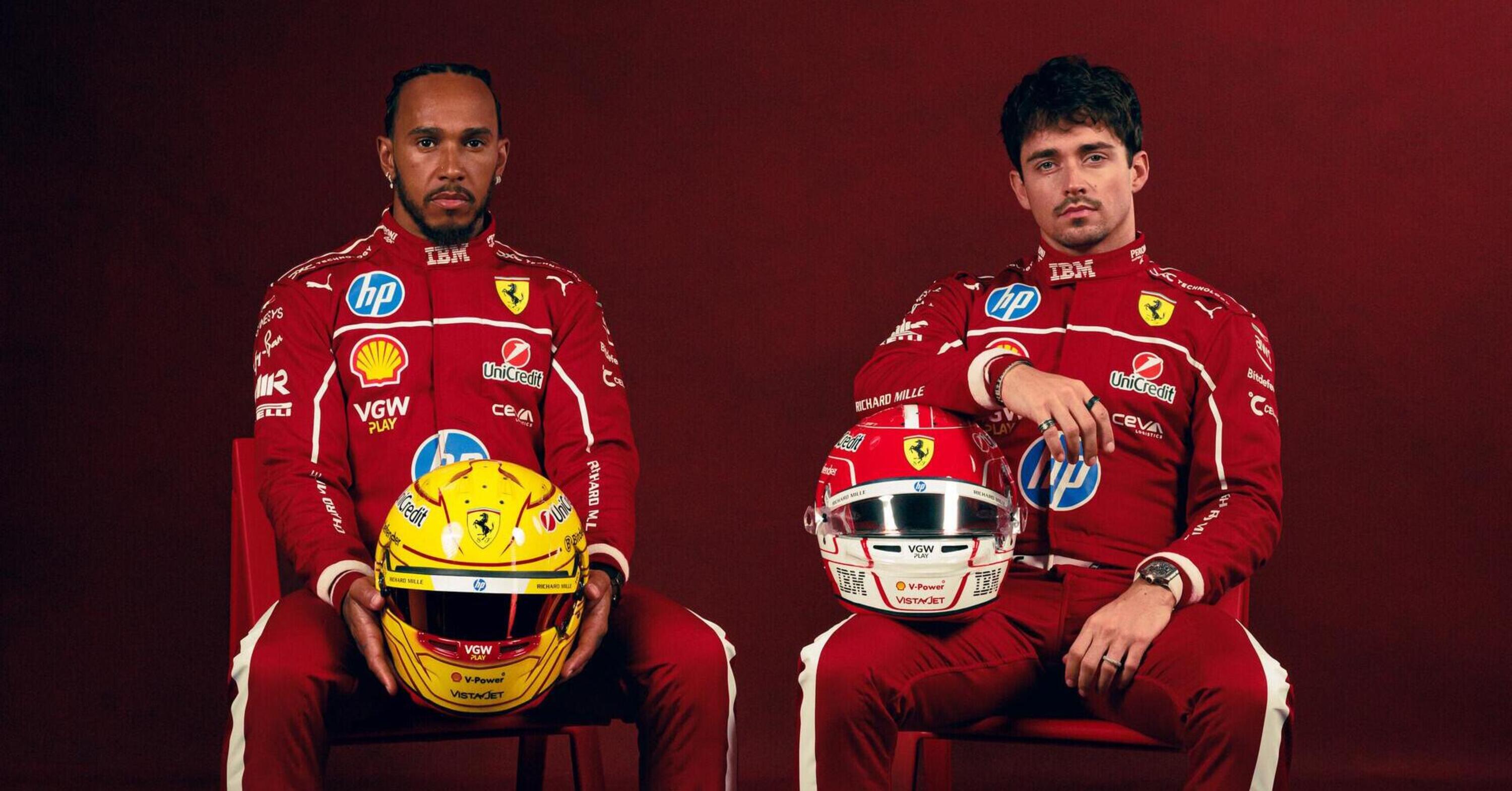 F1. Hamilton e Leclerc, la coppia d’oro della Ferrari. “Charles? Ha un ...