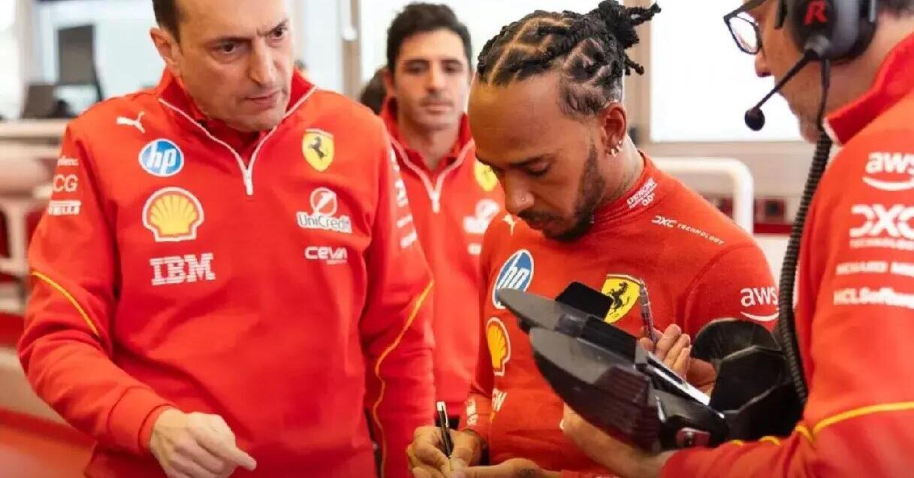 F1. Ferrari, negativo il debutto di Hamilton-Adami: "Possiamo fare di ...