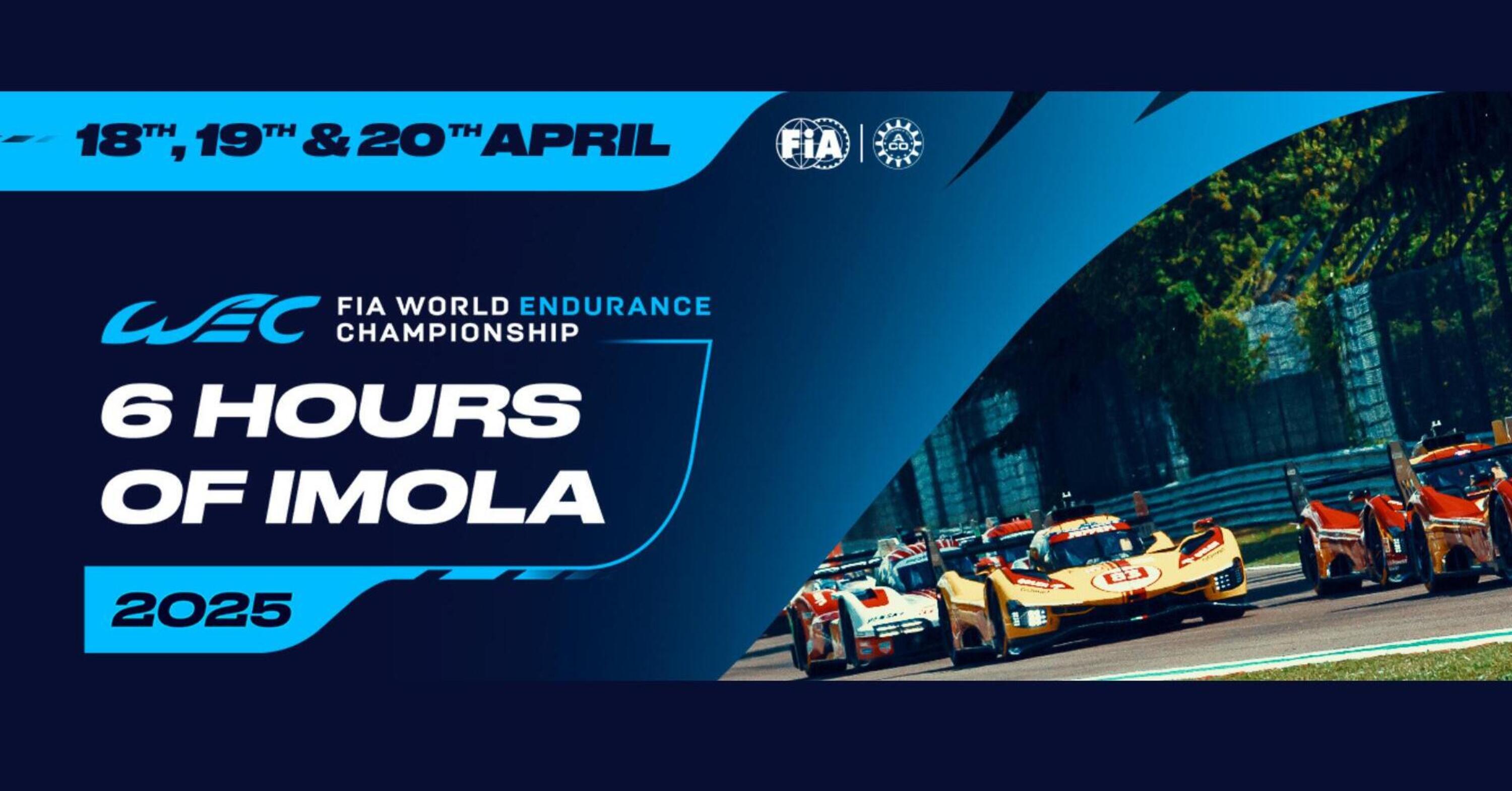 WEC. Orari e diretta TV della 6H di Imola - News - Automoto.it