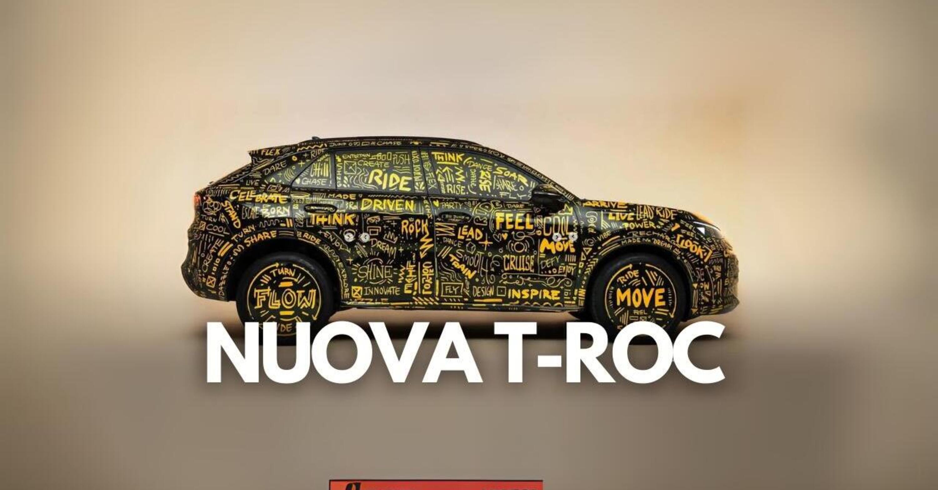 Nuova Volkswagen T-Roc: si avvicina il debutto al Salone di Monaco 2025 - News - Automoto.it