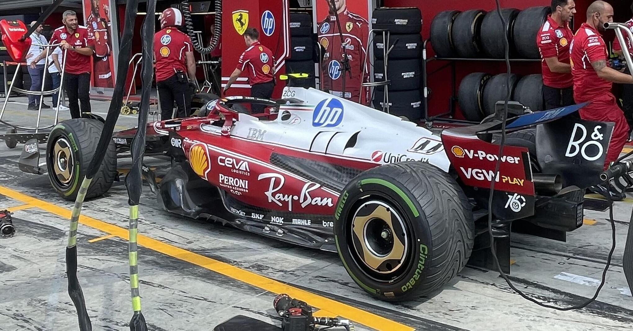 F1. Ferrari sorprende con la nuova ala posteriore super scarica per la SF-25 al GP di Monza ...