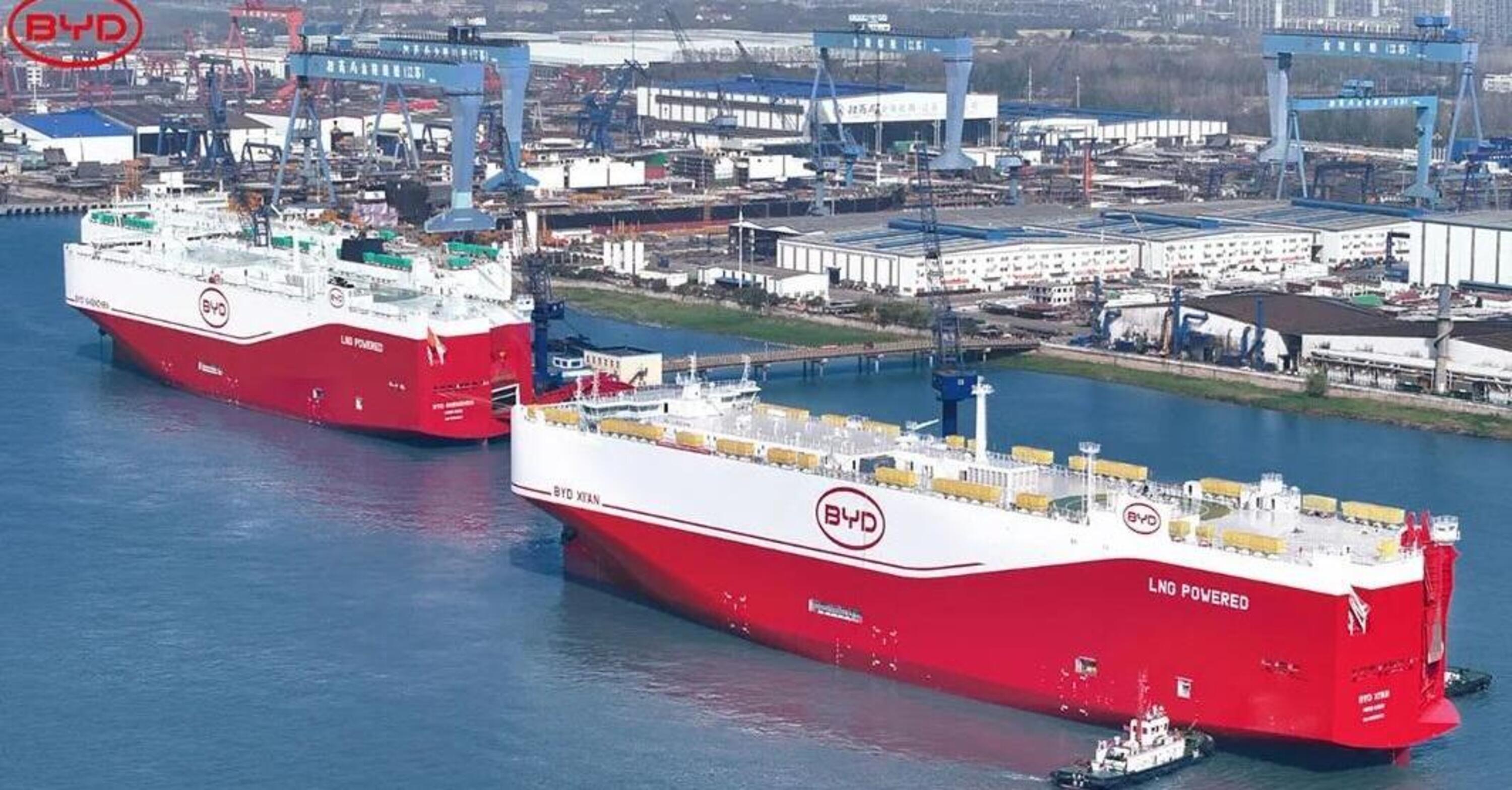 BYD completa la sua flotta navale: ora può esportare oltre 1 milione di ...
