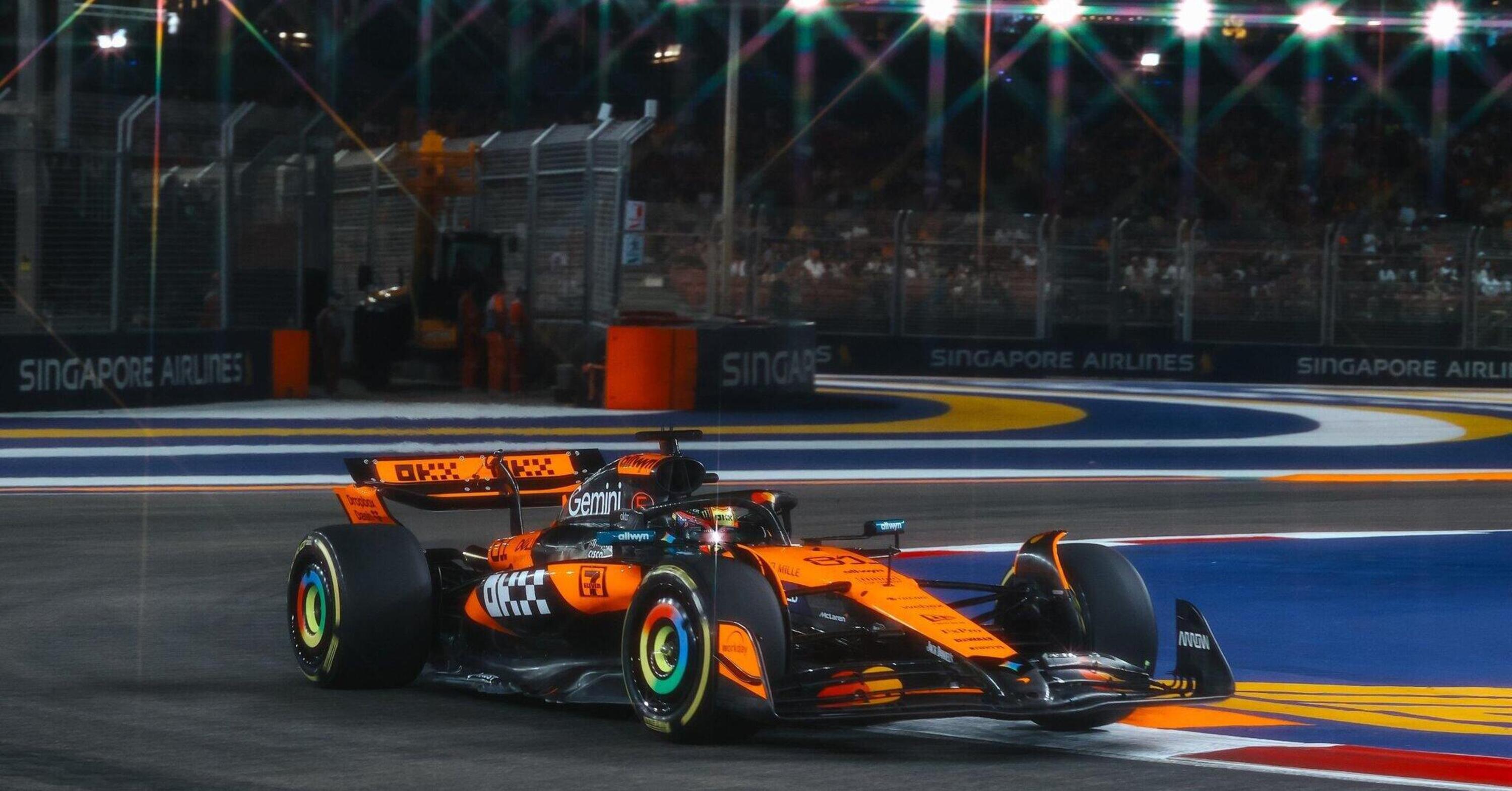 F1, GP Singapore 2025: Piastri regola la FP2. Incidente tra Leclerc e Norris: ecco cosa è ...