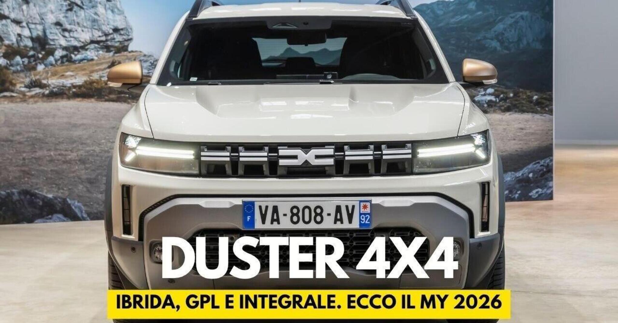 Dacia Duster e Bigster 4x4: arriva l'ibrido integrale con GPL da 150 CV ...