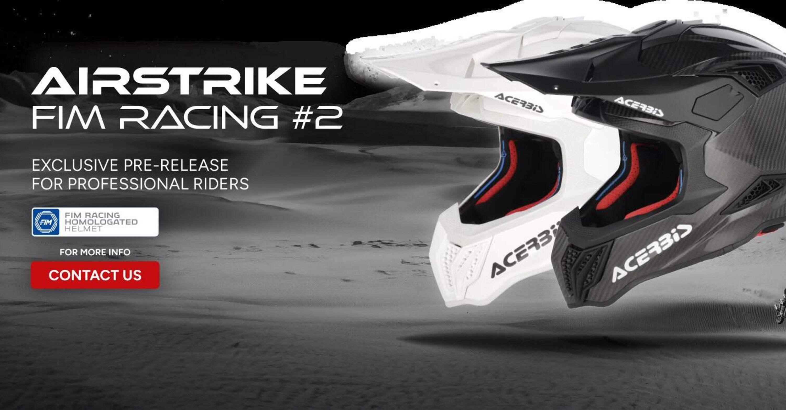 Acerbis presenta il casco Airstrike FIM Racing #2 - Accessori - Moto.it
