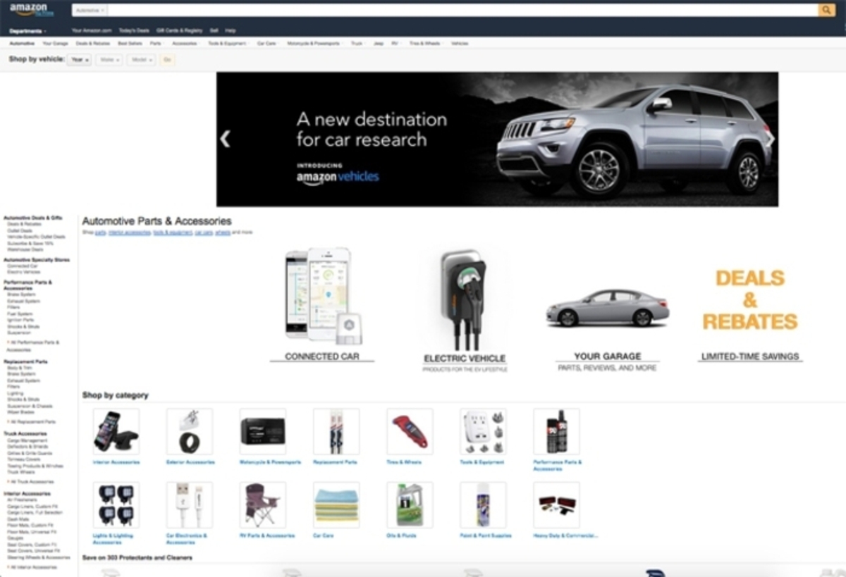 Nasce Amazon Vehicles, portale dedicato al settore automotive - News ...